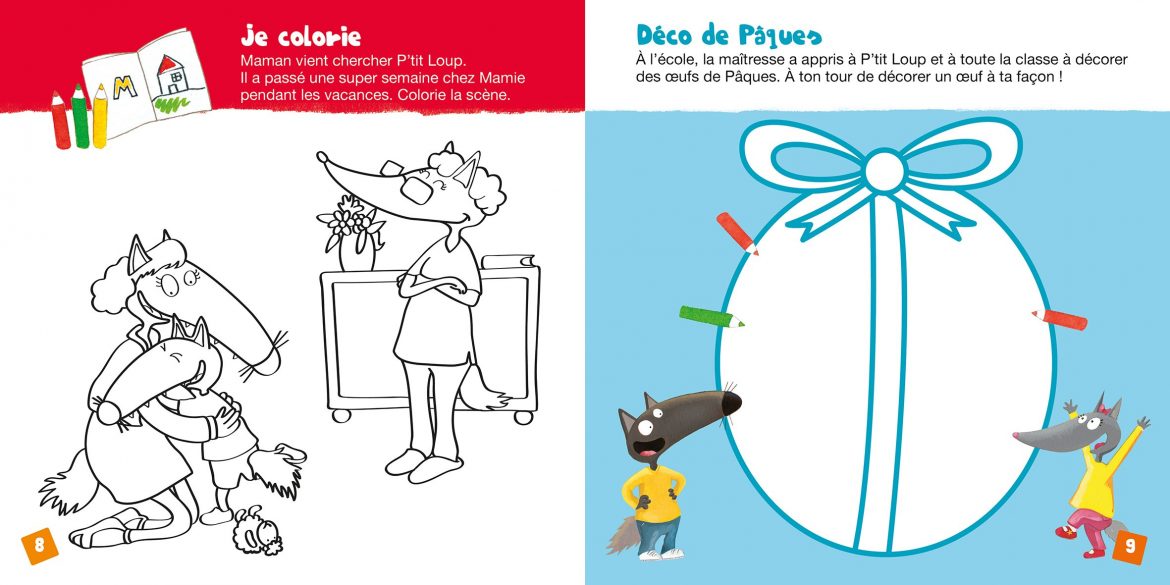Mon cahier d’activités P’tit Loup : Joyeuses Pâques - Livre enfant