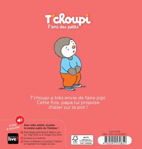 T’choupi va sur le pot - Livre enfant